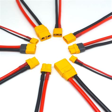 Amass Xt30u Xt60h Xt90h Drone Connectors With Gold Plated Copper