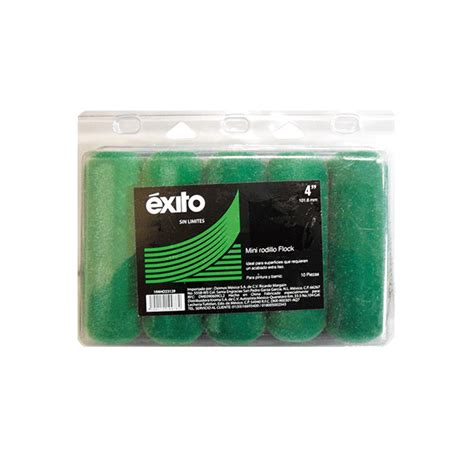 Ten Pack Min Rodillo Flock 4″h023129 Exito Serur