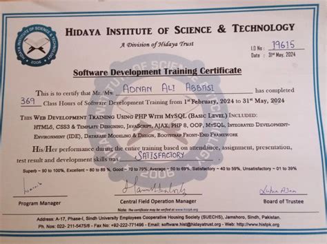 Adnan Abbasi On Linkedin Php Internship Hidayasoftwarehouse Learningjourney Php Web Hist