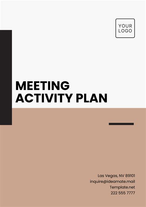 Free Activity Plan Template Edit Online And Download