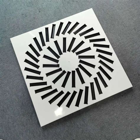 Hvac System Square Ceiling Swirl Diffuser Aluminum Retangular Panel