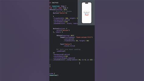 Swiftui Button Shadow Ios17 Xcode15 Swiftui Ios Swift Xcode