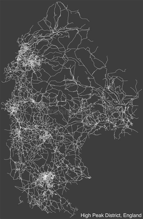 Peak District Map Stock Illustrations 144 Peak District Map Stock