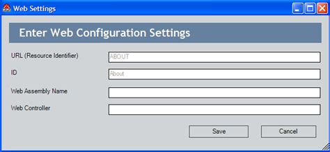 Configuring Web Settings