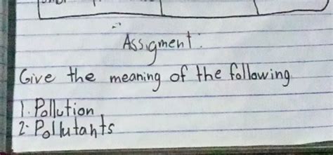 Assigment Give The Meaning Of The Following 1 Studyx