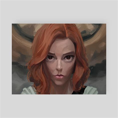 The Queens Gambit Beth An Art Print By Hubert Dłużniewski Inprnt