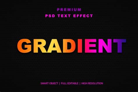 Premium Psd Gradient Text Effect