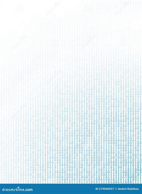 Simple Background With Gradient By Binary Code Vector Pattern Stock Vector Illustration Of