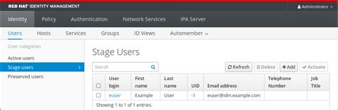 chapter 12 managing user accounts using the idm web ui red hat
