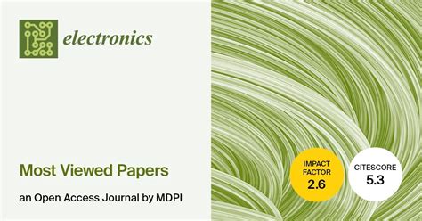 Electronics Mdpi On Linkedin Mostviewedpapers