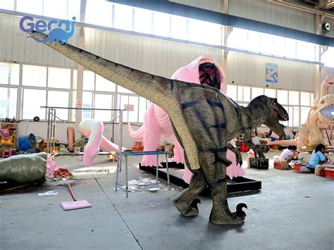 Realistic Raptor Hidden Legs Costume For Events Dinosaur Costume Zigong