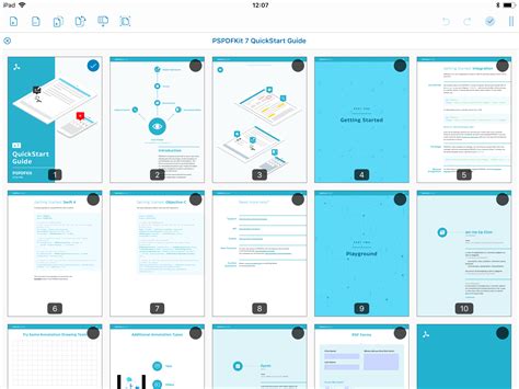 IOS PDF Viewer Buttons