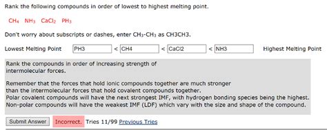 Solved Rank The Following Compounds In Order Of Lowest To