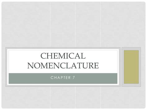 PPT Chemical Nomenclature PowerPoint Presentation Free Download ID