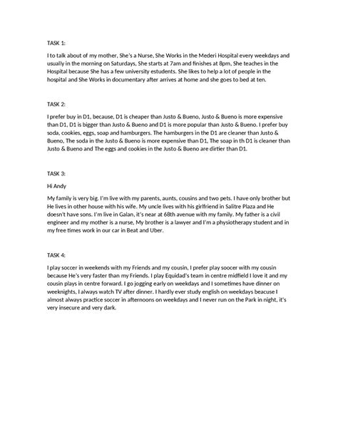 Task Smart English Academy Ejercicios De Idioma Inglés Docsity