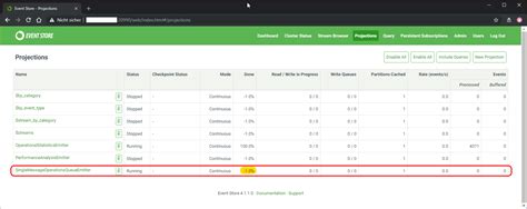 Projection Will Not Run When Reseted And Input Stream Uses Maxage
