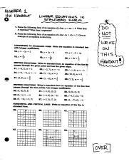 Mastering Linear Equations Standard Form Explained With Examples Course Hero