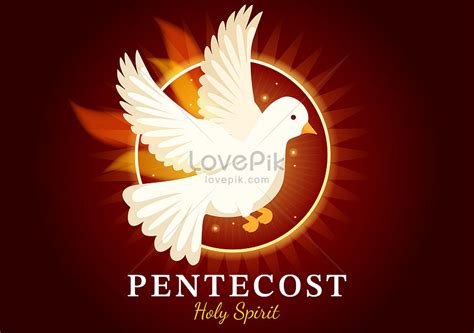 오순절 일요일 그림 일러스트 무료 다운로드 Lovepik