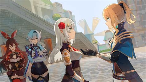 Eula Jean Amber Noelle And Jean Genshin Impact Drawn By Harikoe Danbooru