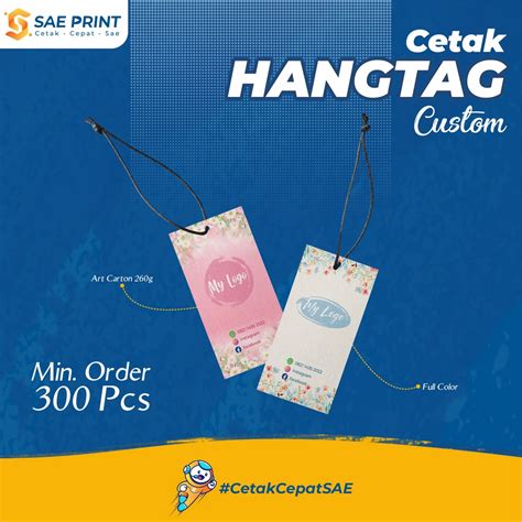 Jual Cetak Hangtag Custom Jual Hangtag Cetak Label Costum Label