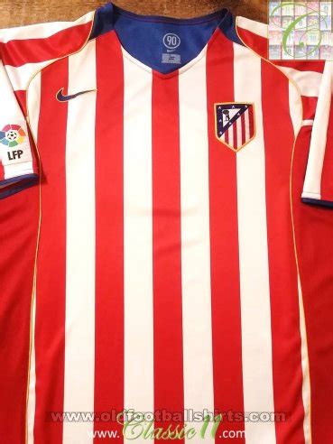 Atletico Madrid Home Football Shirt 2004 2005