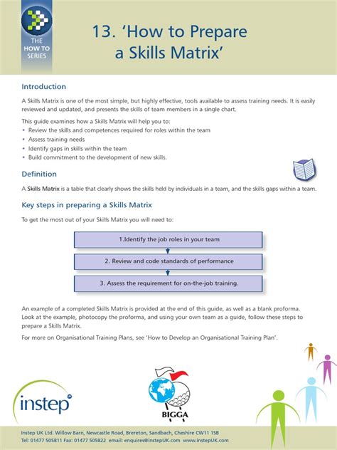 How To Prepare A Skills Matrix Pdf Pdf Cognition Business