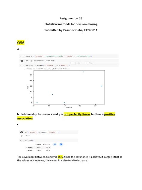 Assignment 02 Pdf Statistics Statistical Analysis