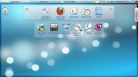 experimentando a prévia do kubuntu netbook edition 9 10 br