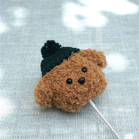 초코베어 곰돌이 강아지 뜨개질 니트 인형 에어팟 케이스