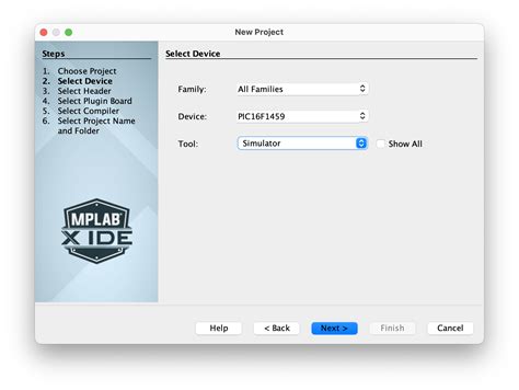 How To Create A New Microchip Mplab X Ide Programming Project — Mirobo