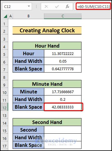 How To Create An Analog Clock In Excel With Easy Steps