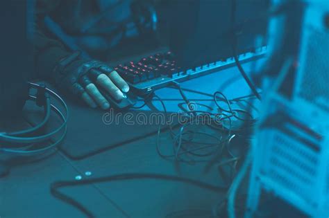 Criminal Hacking Computer System Stock Image Image Of Software