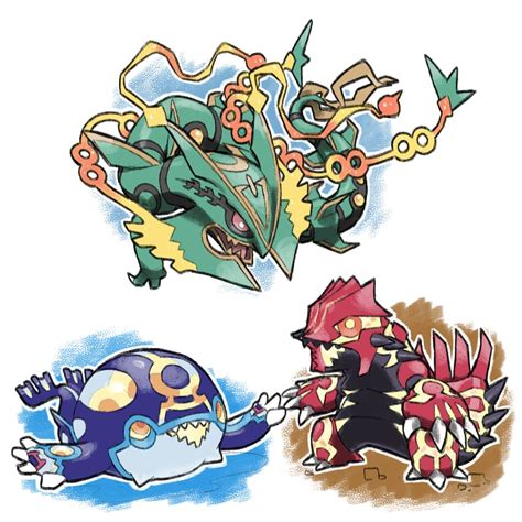 Rayquaza Kyogre Groudon Mega Rayquaza Primal Kyogre And 1 More