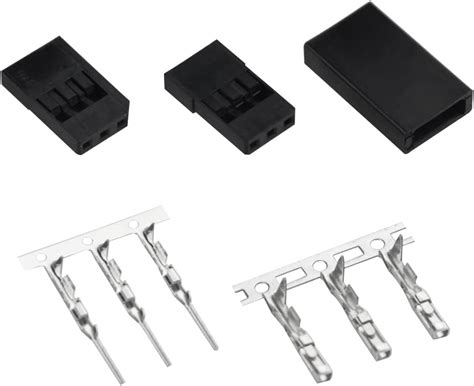 30 Kits Servo Connector Servo Cable Wire Connector Male Female Kit W