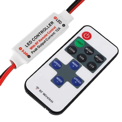 Pc Mini RF Wireless Led Remote Controller Led Dimmer Controller For Single Color Light Strip
