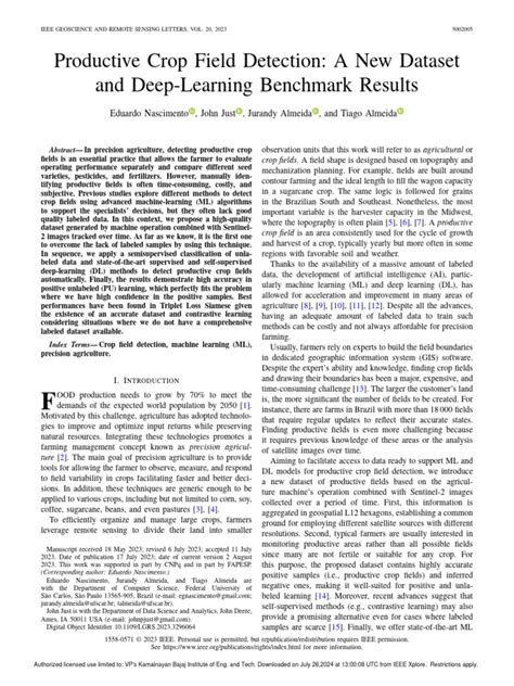 Productive Crop Field Detection A New Dataset And Deep Learning