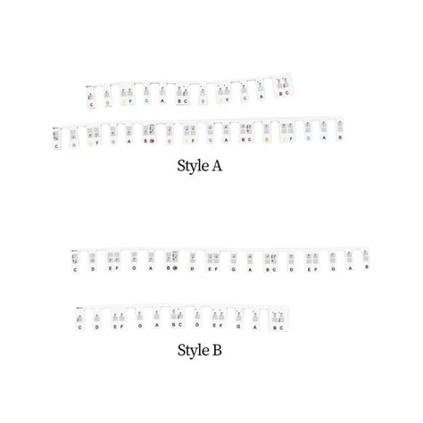 Piano Key Sticker 61 Keys Keyboards Chart Guide Key Labels For Beginners £6 98 Picclick Uk
