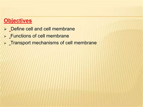 Cell Membrane Ppt Ppt