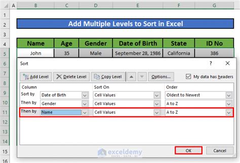 How To Add Sort Button In Excel Methods ExcelDemy