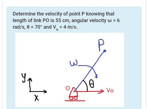 Solved Determine The Velocity Of Point P Knowing That Length Chegg Com