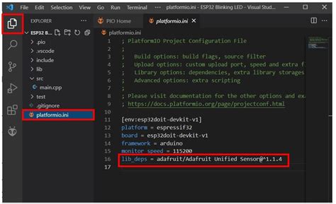 getting started with vs code and platformio ide for esp32 and esp8266