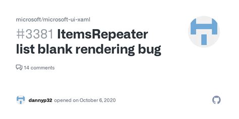 ItemsRepeater List Blank Rendering Bug Issue 3381 Microsoft Microsoft Ui Xaml GitHub