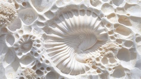 Elegant Fossilized Coral Texture With Intricate Patterns For Design Stock Illustration