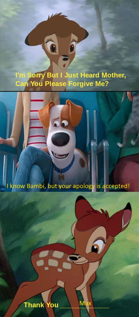 Max Accepts Bambis Apology By Jcp Johncarlo On Deviantart