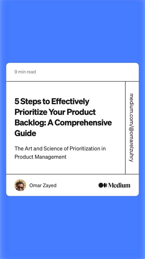 The Art Of Prioritizing A Product Backlog Lies In Balancing Varied