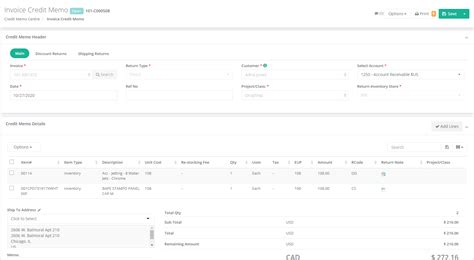 what is an invoice credit memo xorohelp