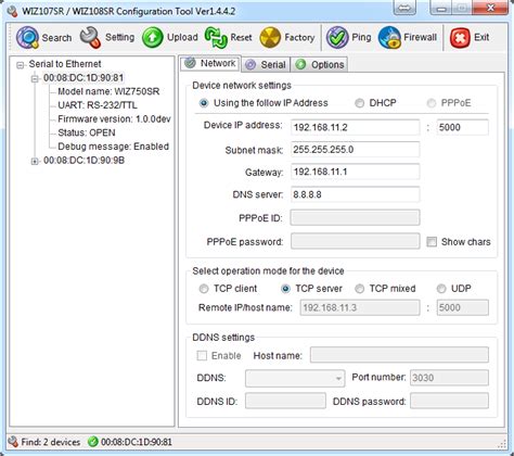 serial to ethernet tool guide wiznet document system