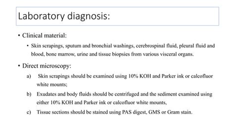 Dimorphic Systemic Mycoses Pptx
