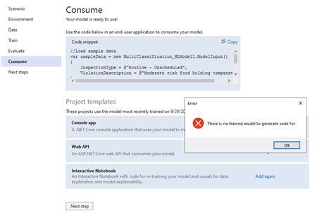 Error For Refusing Overwrite Notebook Project On Consume Page · Issue 1808 · Dotnet