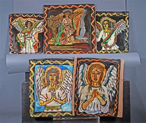 Rudy Bostic Five Religious Angel Works